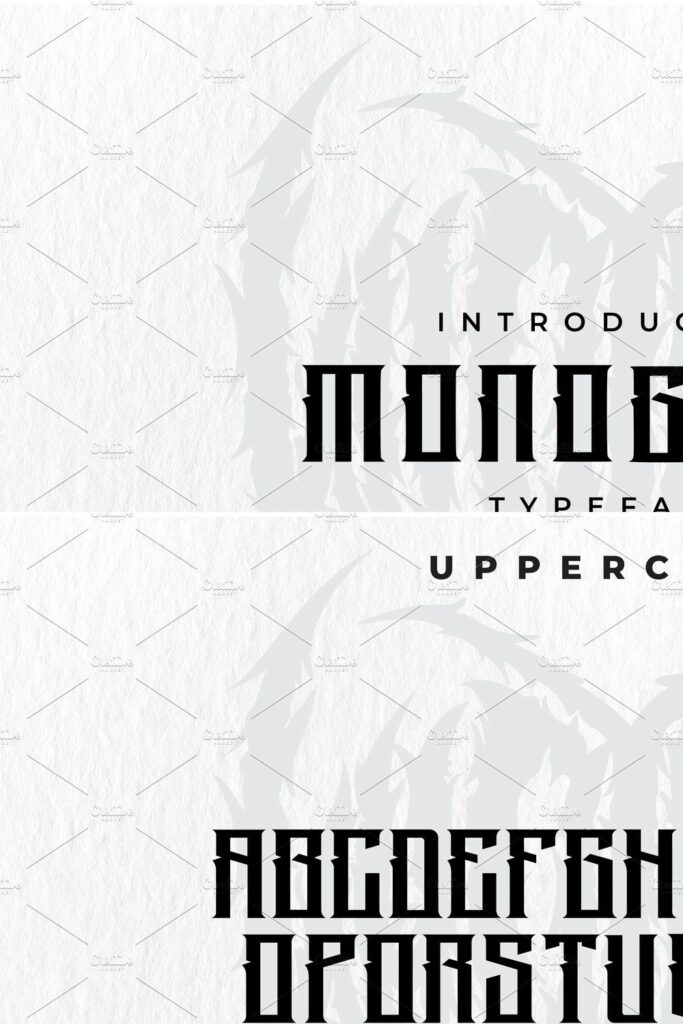 Monogram Typeface – MasterBundles