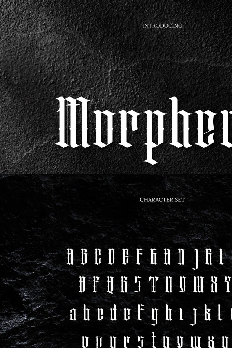 Morpheus Blackletter Typeface – MasterBundles