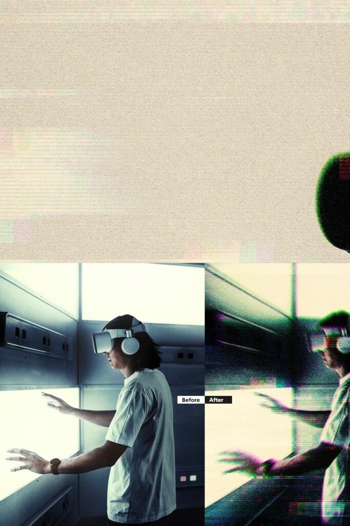 Motion Glitch Photoshop Action – MasterBundles