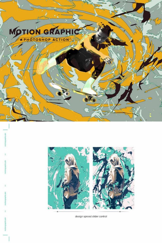 Motion Graphic Photoshop Action – MasterBundles