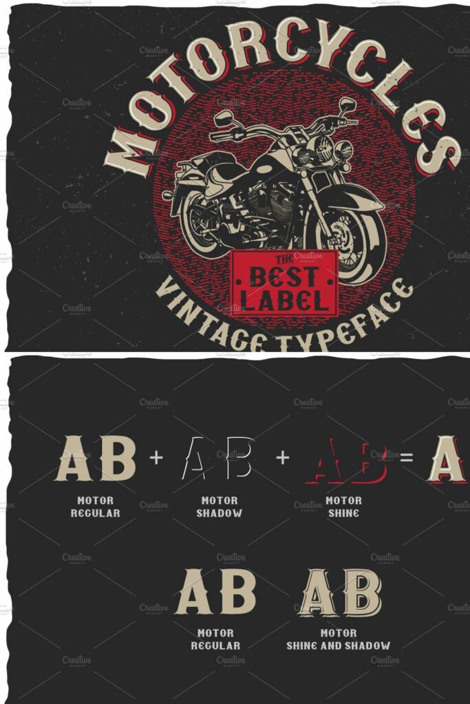 Motorcycles typeface – MasterBundles