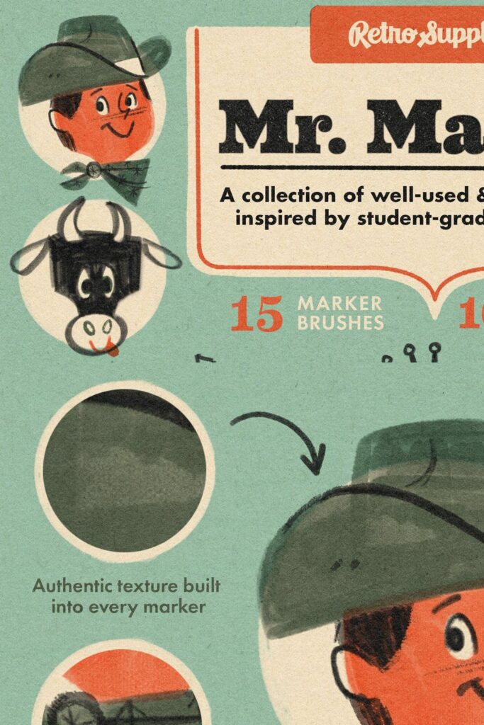 Mr. Marker Brushes for Photoshop – MasterBundles