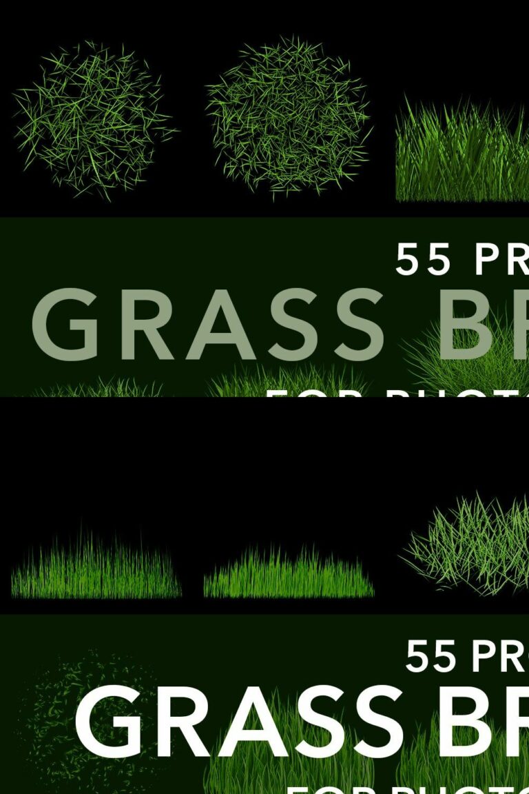MS Grass Brushes – MasterBundles
