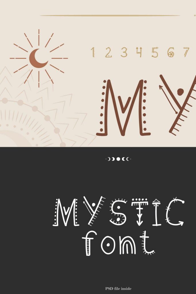 Mystic font. handwritten – MasterBundles