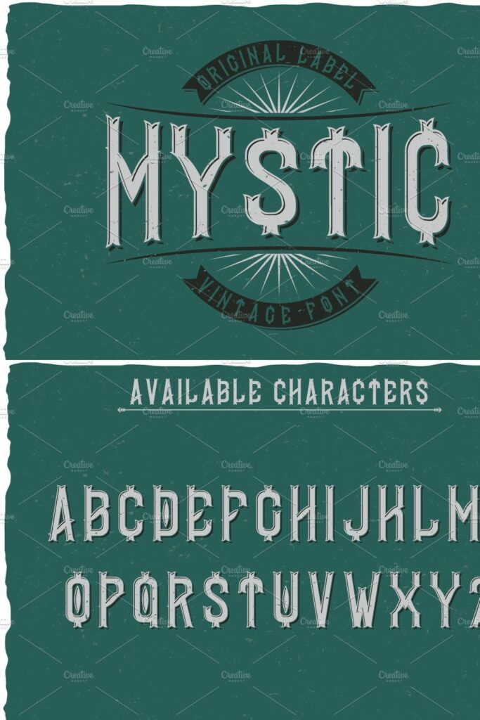 Mystic Vintage Label Typeface – MasterBundles