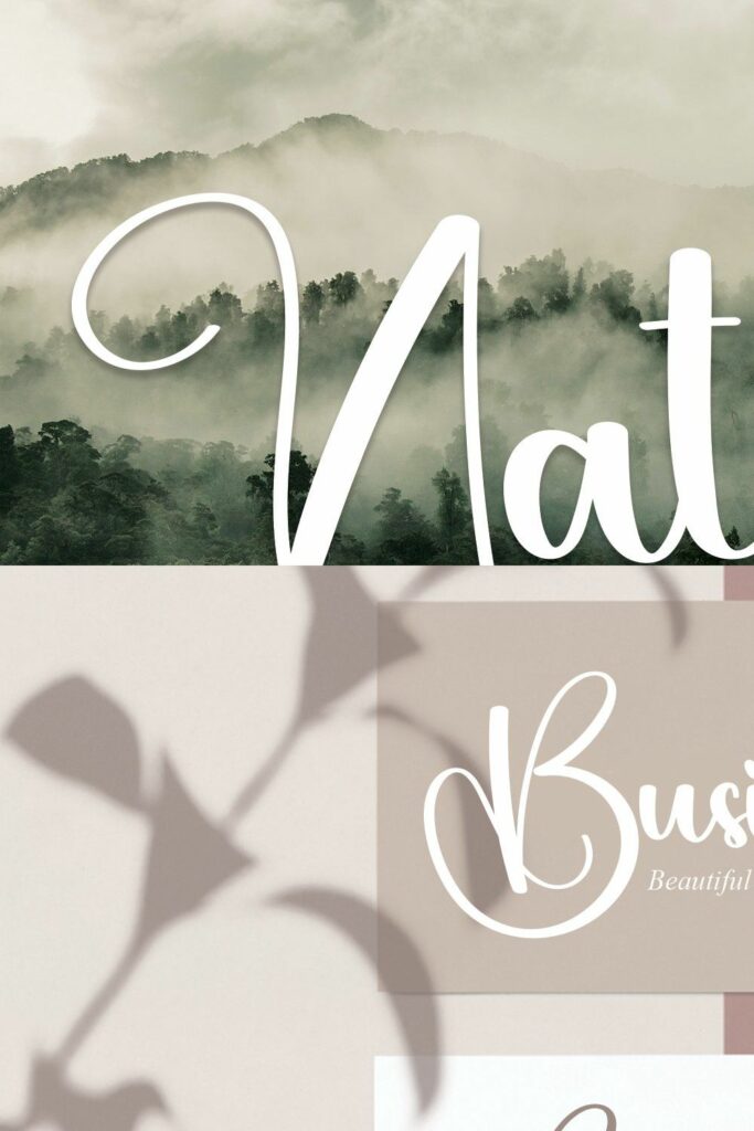 Nature | Script Font – MasterBundles