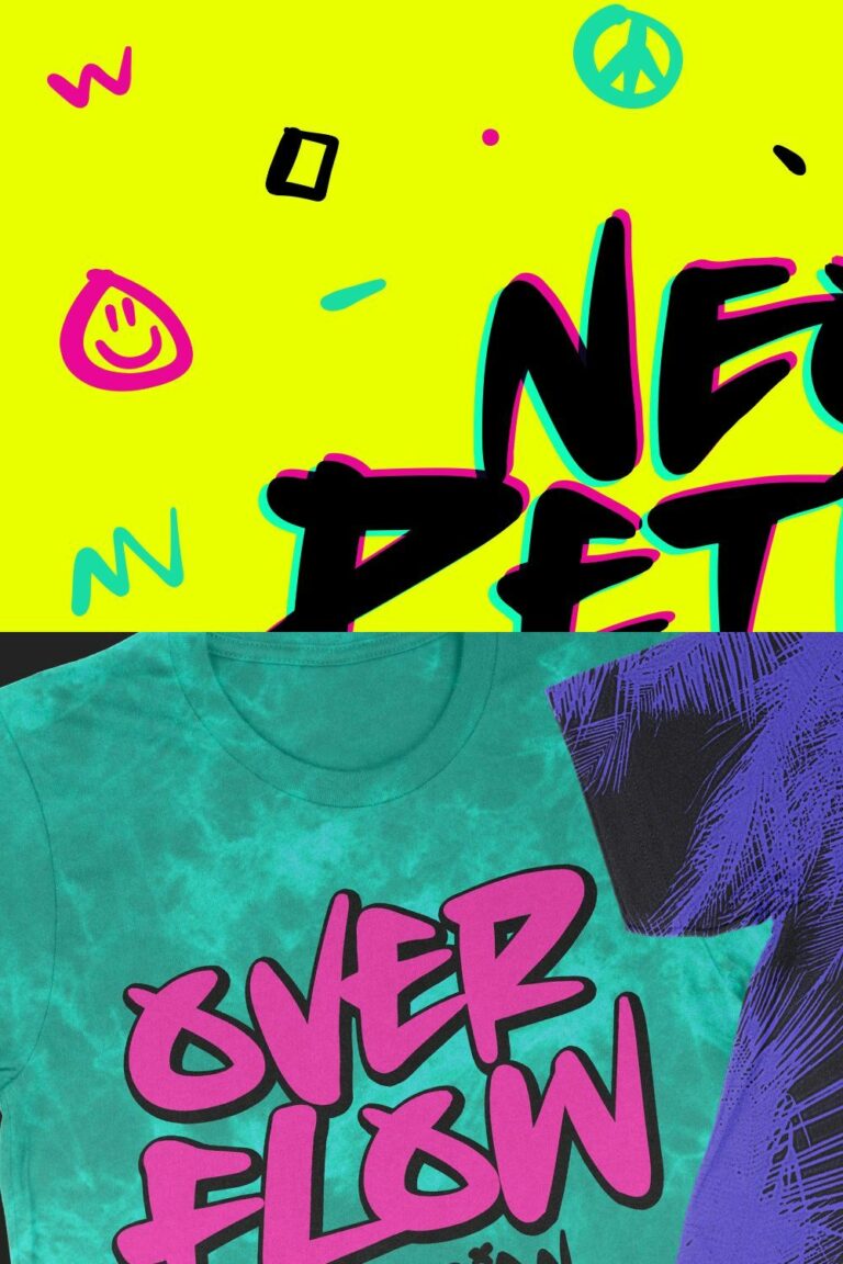 Neo Retro Font Extras Masterbundles