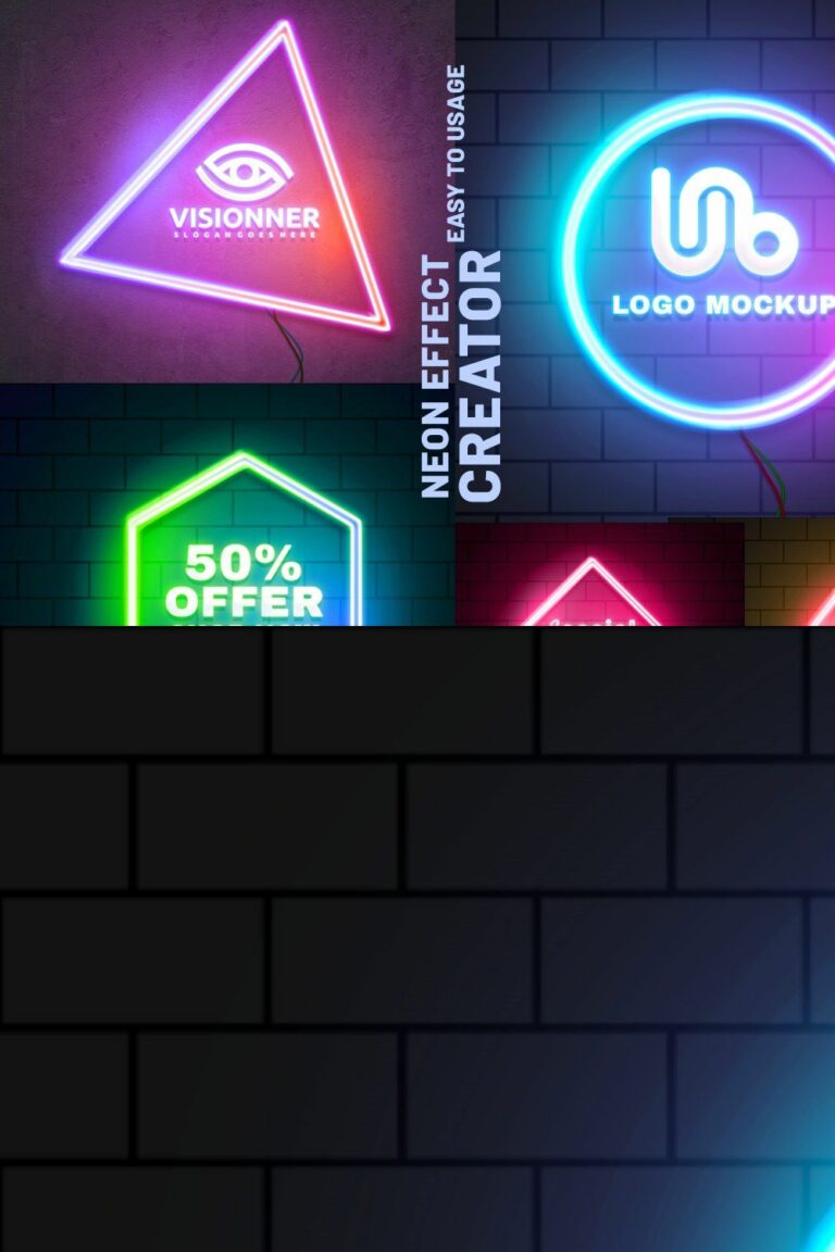 Neon Text & Logo Effect – MasterBundles