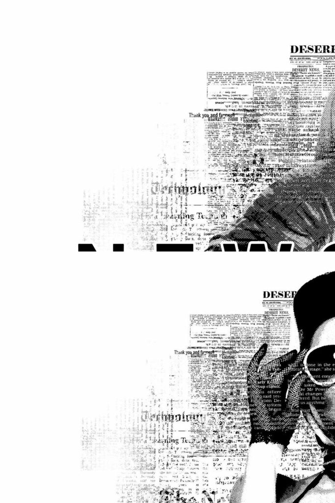 Newspaper Mixed Media Photo Effect – MasterBundles