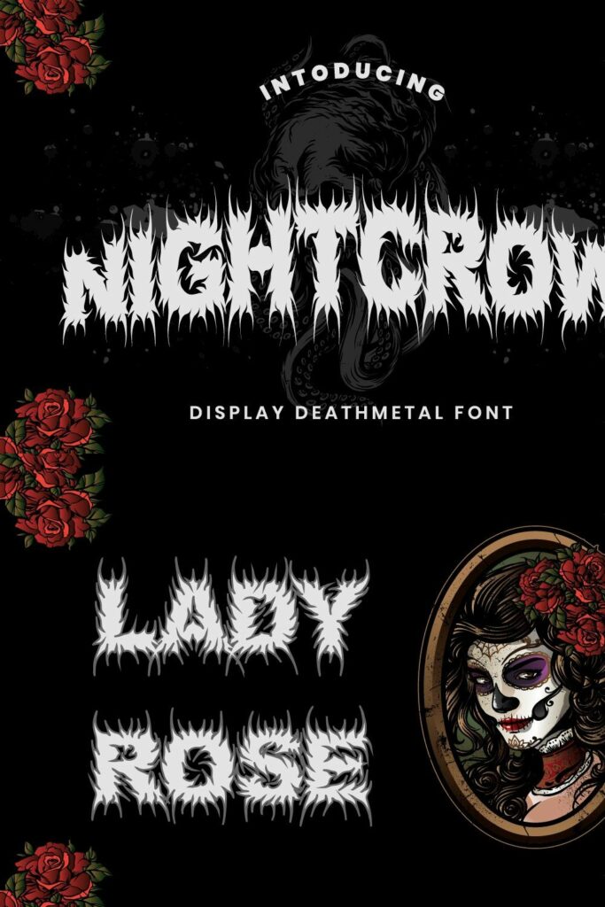 NIGHTCROW - Deathmetal Font – MasterBundles