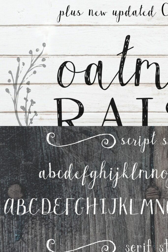 Oatmeal Raisin Font Duo + Graphics – MasterBundles
