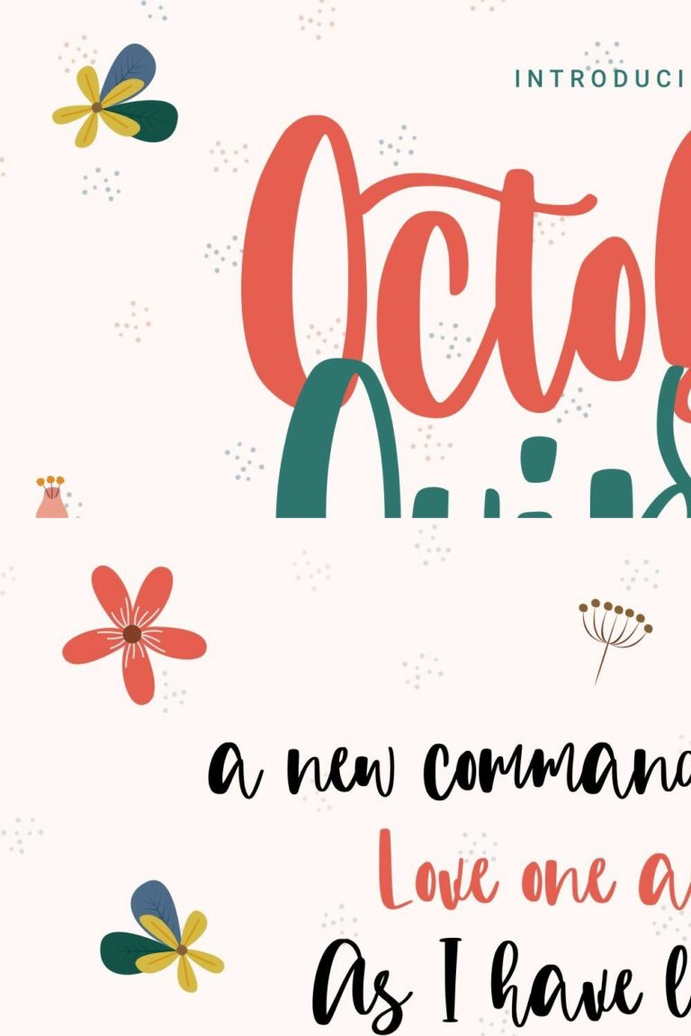 October Quirky - Cute Quirky Font – MasterBundles