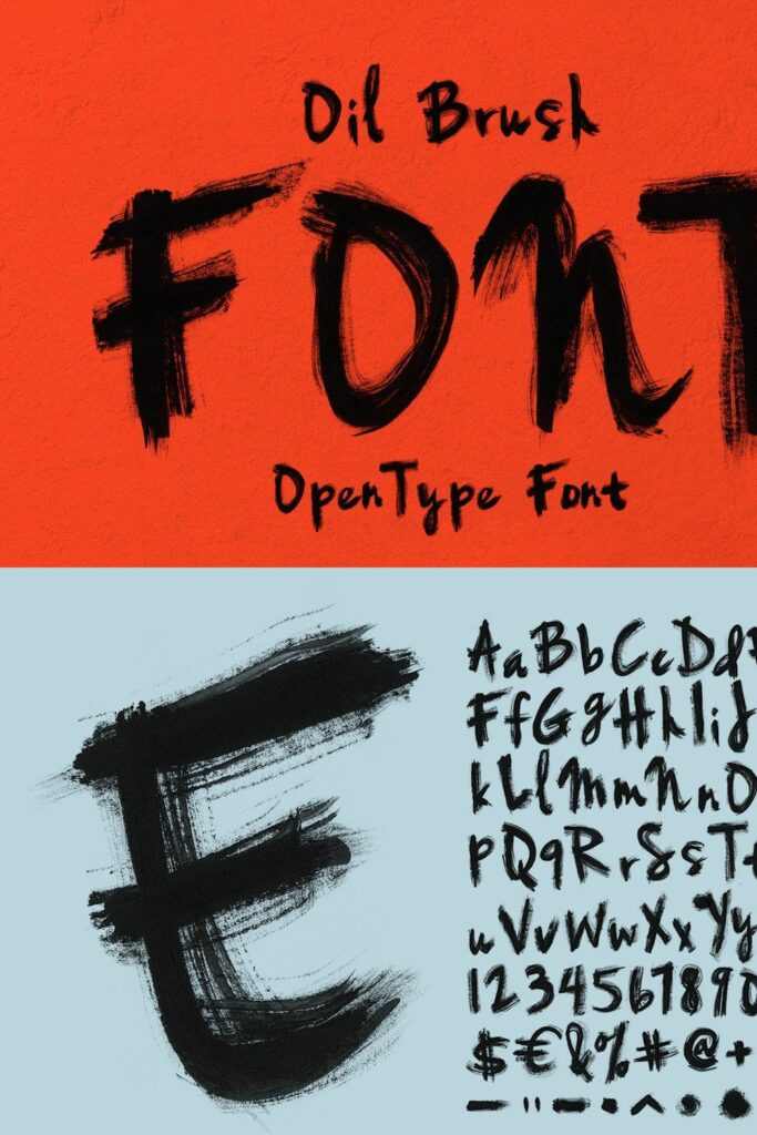 Oil Brush Font – MasterBundles
