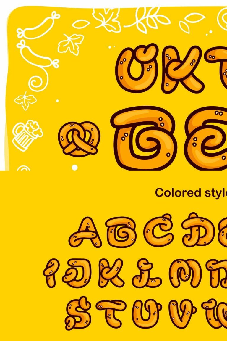 Oktoberfest font / pattern / icons – MasterBundles
