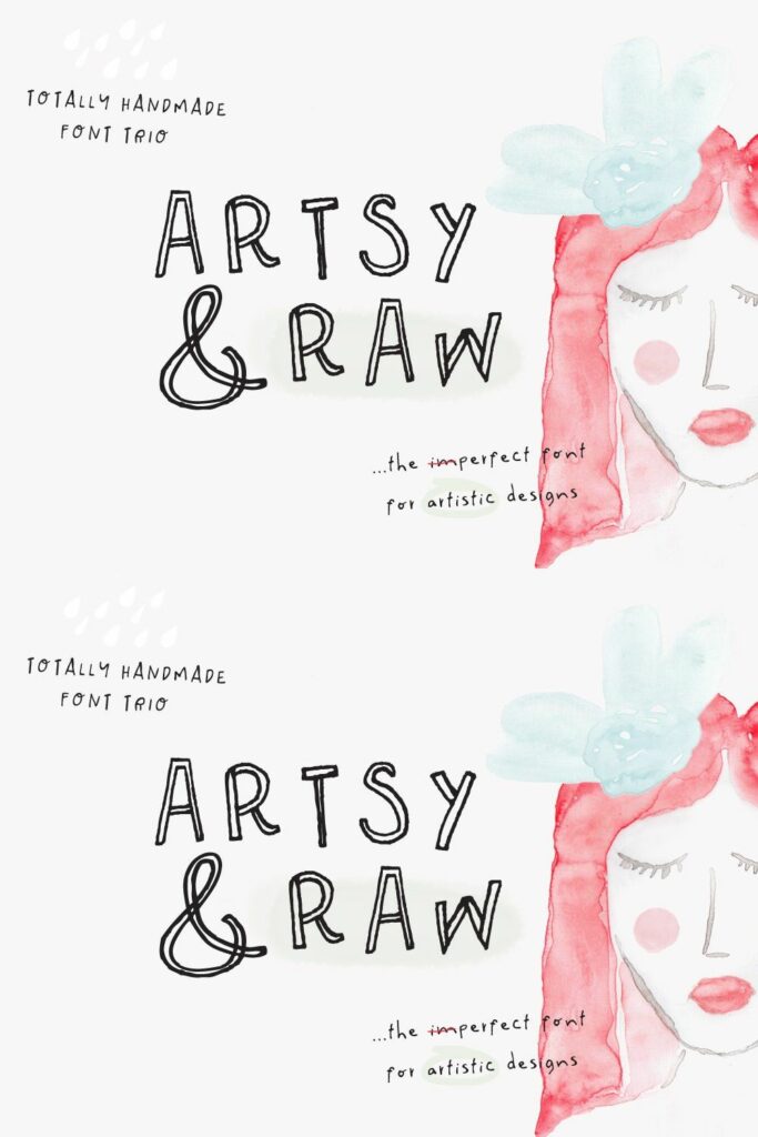 Outline Font - Artsy and Raw – MasterBundles