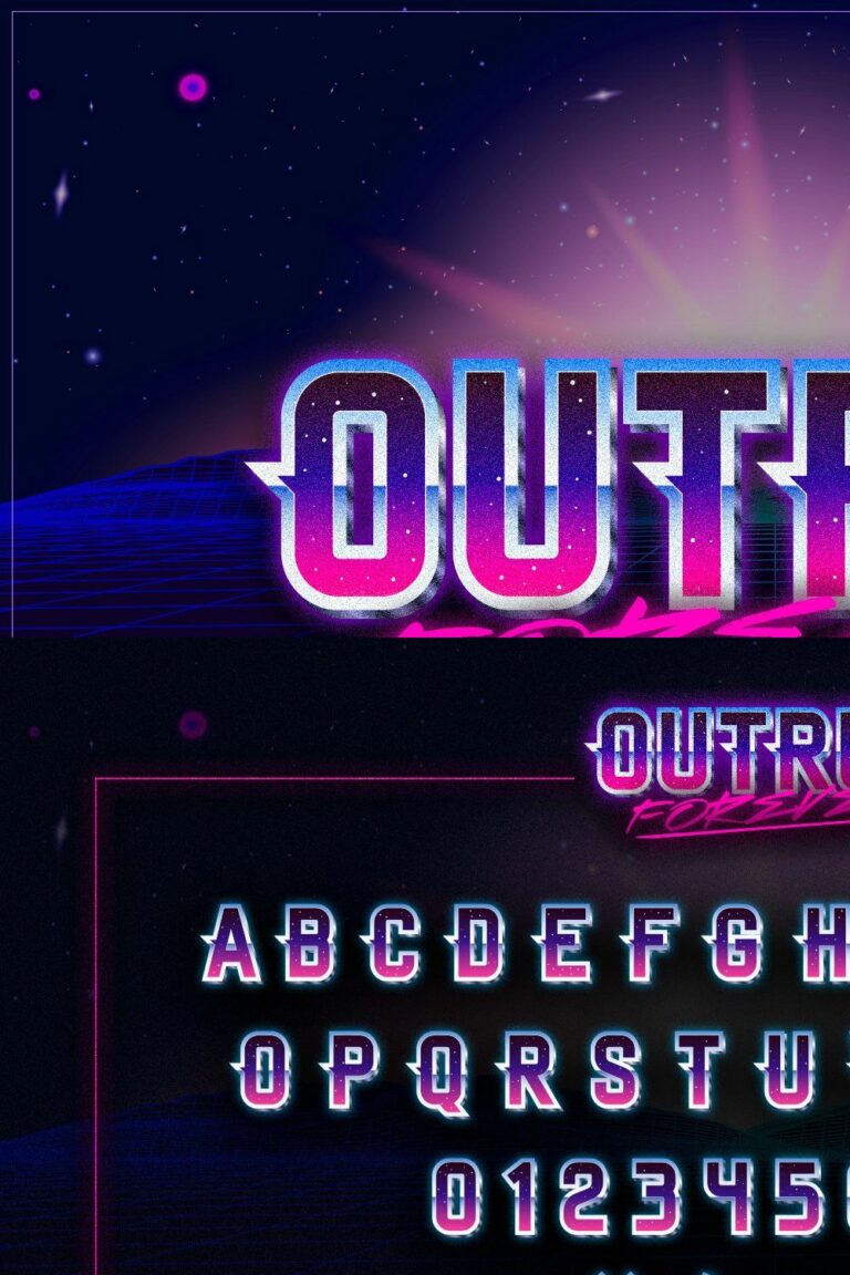 Outrun Forever – 2 in 1 Font Pack – MasterBundles