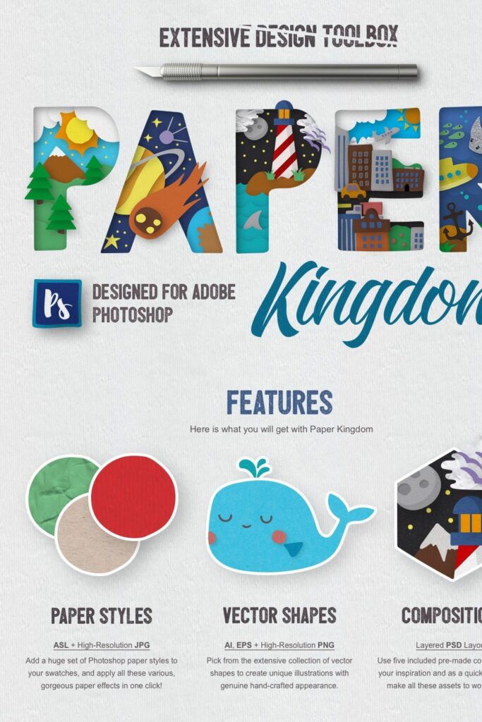 Paper Kingdom For Photoshop – MasterBundles