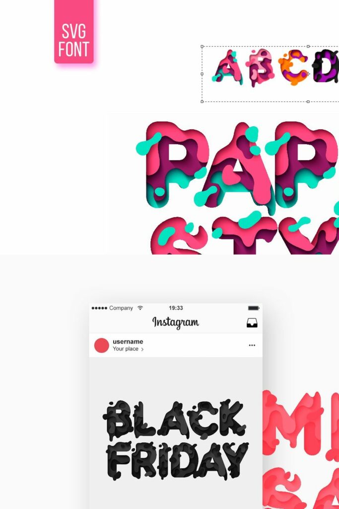 PAPER style OTF-SVG Font – MasterBundles