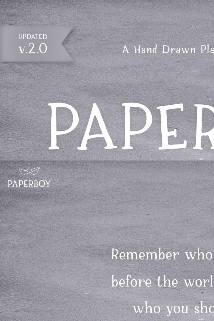 Paperboy | A Hand Drawn Serif – MasterBundles