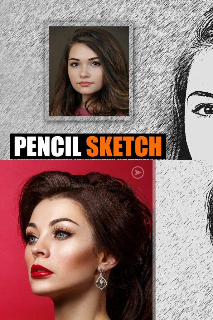 Pencil Sketch Photoshop Action – MasterBundles