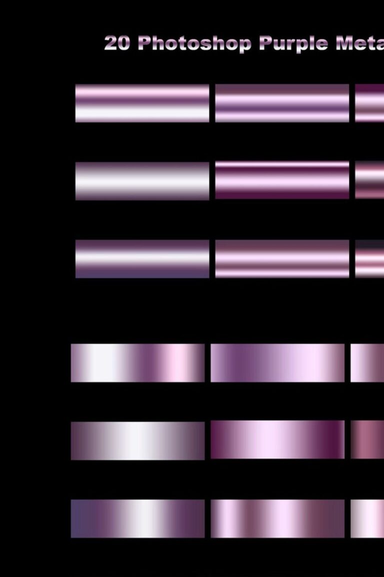 Photoshop Metallic Purple Gradients – MasterBundles