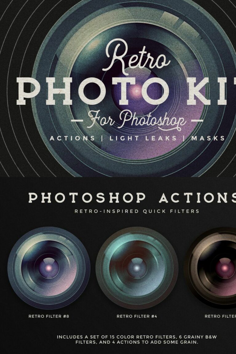Photoshop Retro Photo Kit – MasterBundles