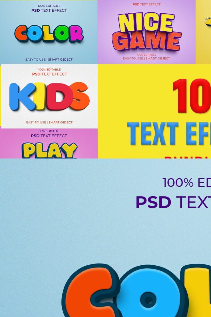 Photoshop Text Effect Bundle – MasterBundles