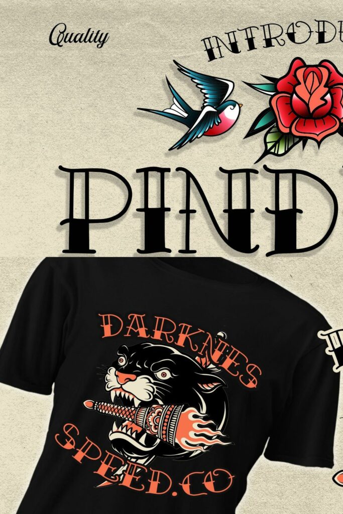 PINDERS CLASSIC TATTOO FONT – MasterBundles