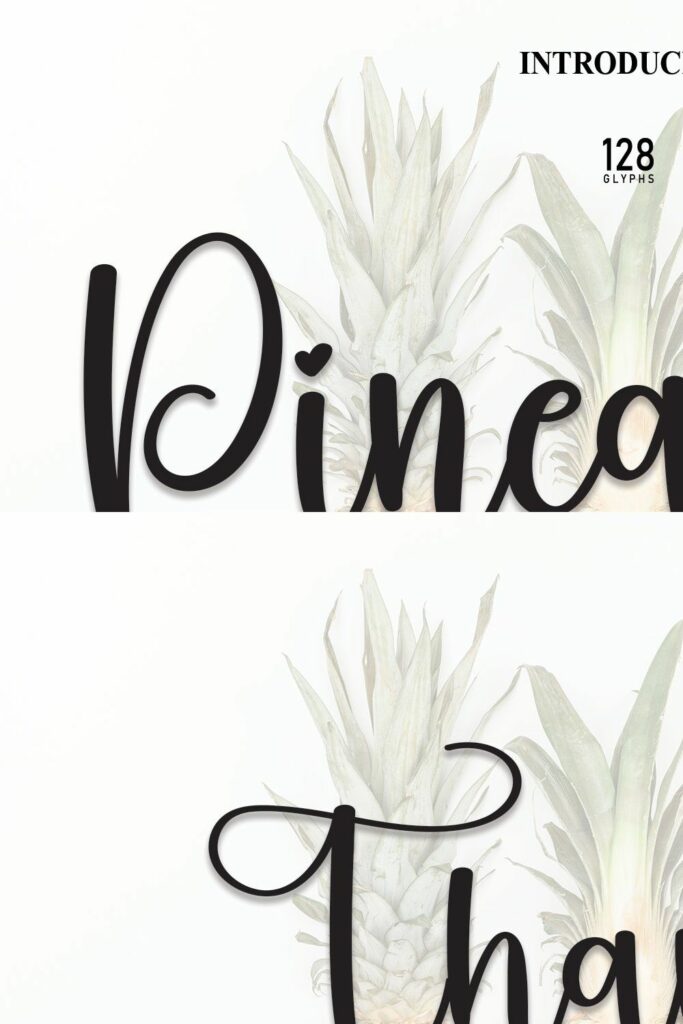 Pineapple | Script Font – MasterBundles