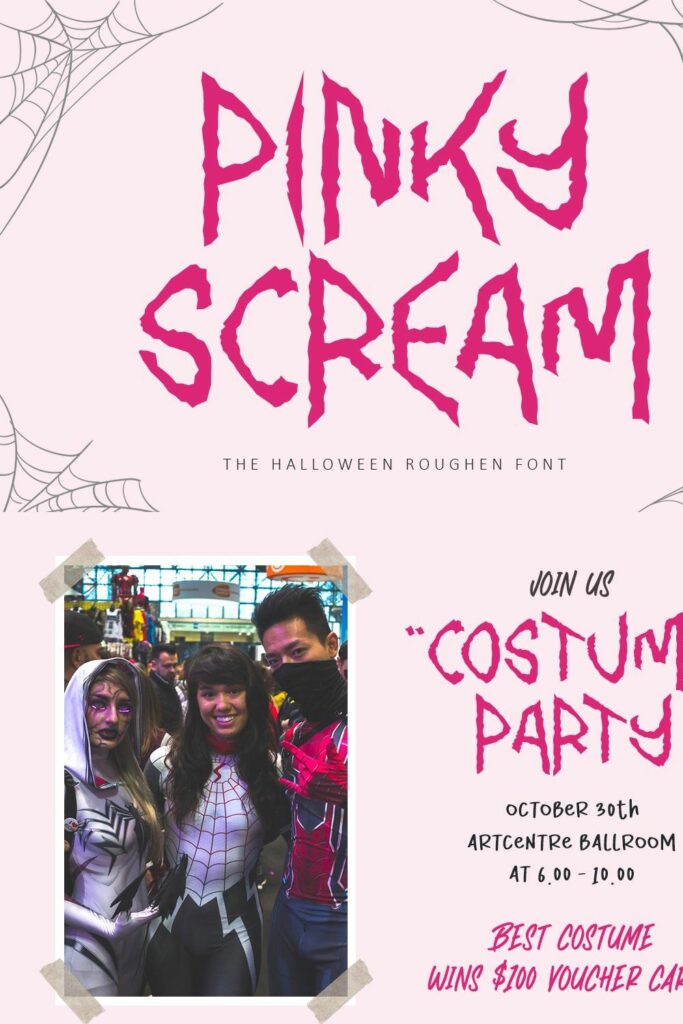 Pinky Scream - Halloween Font – MasterBundles