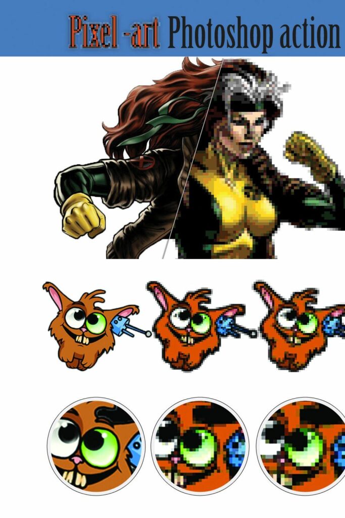Pixel Art PS Action – MasterBundles