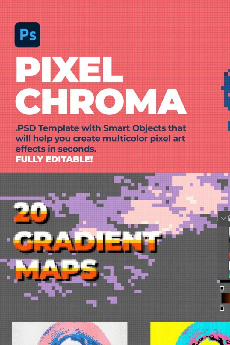 Pixel Chroma PSD Template – MasterBundles