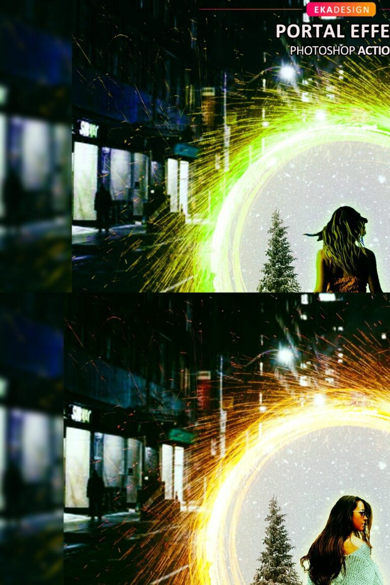 Portal Effect Photoshop Action – MasterBundles