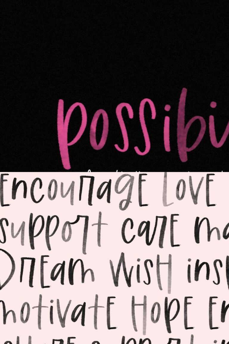Possibilities | Handwritten SVG Font – MasterBundles