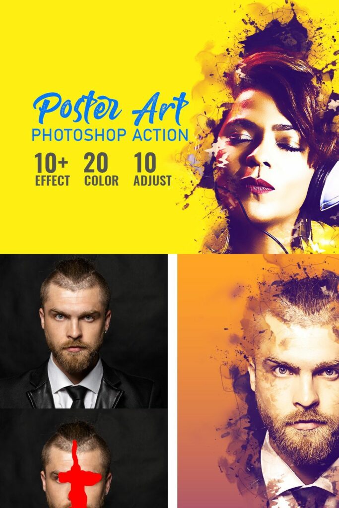 Poster Art Photoshop Action – MasterBundles