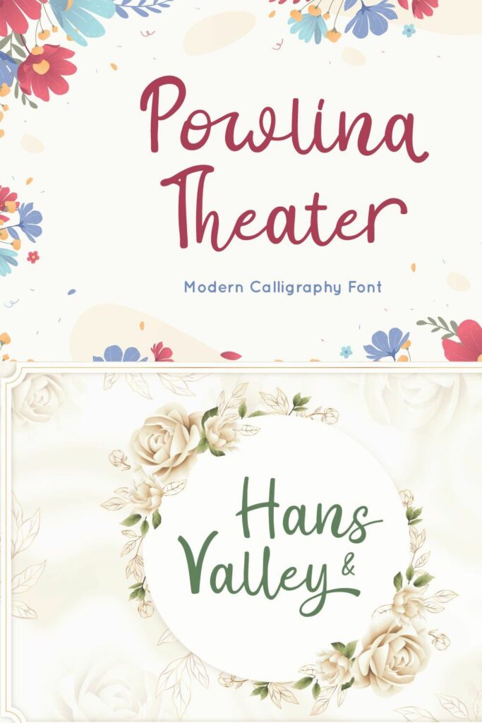 Powlina Theater - Calligraphy Font – MasterBundles