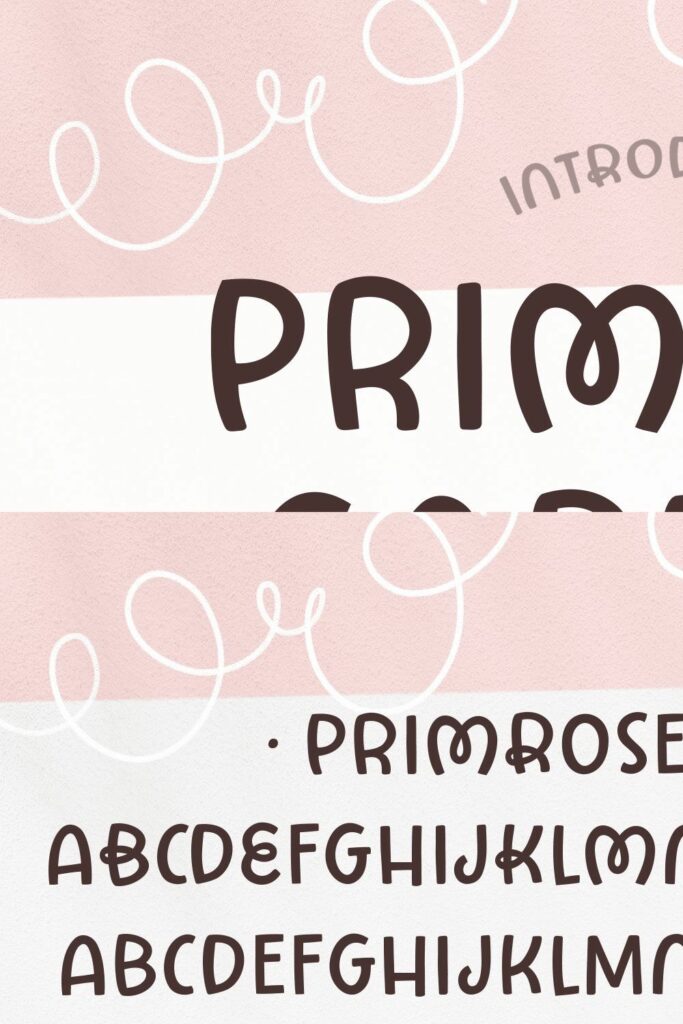Primrose Gardens a lovely loopy font – MasterBundles