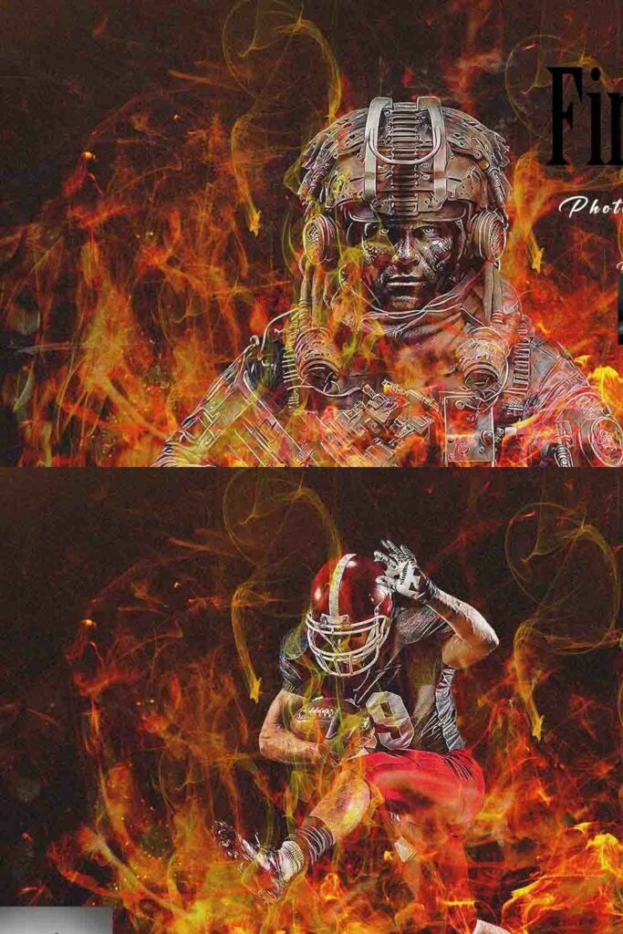 Pro Fire Art Photoshop Action – MasterBundles