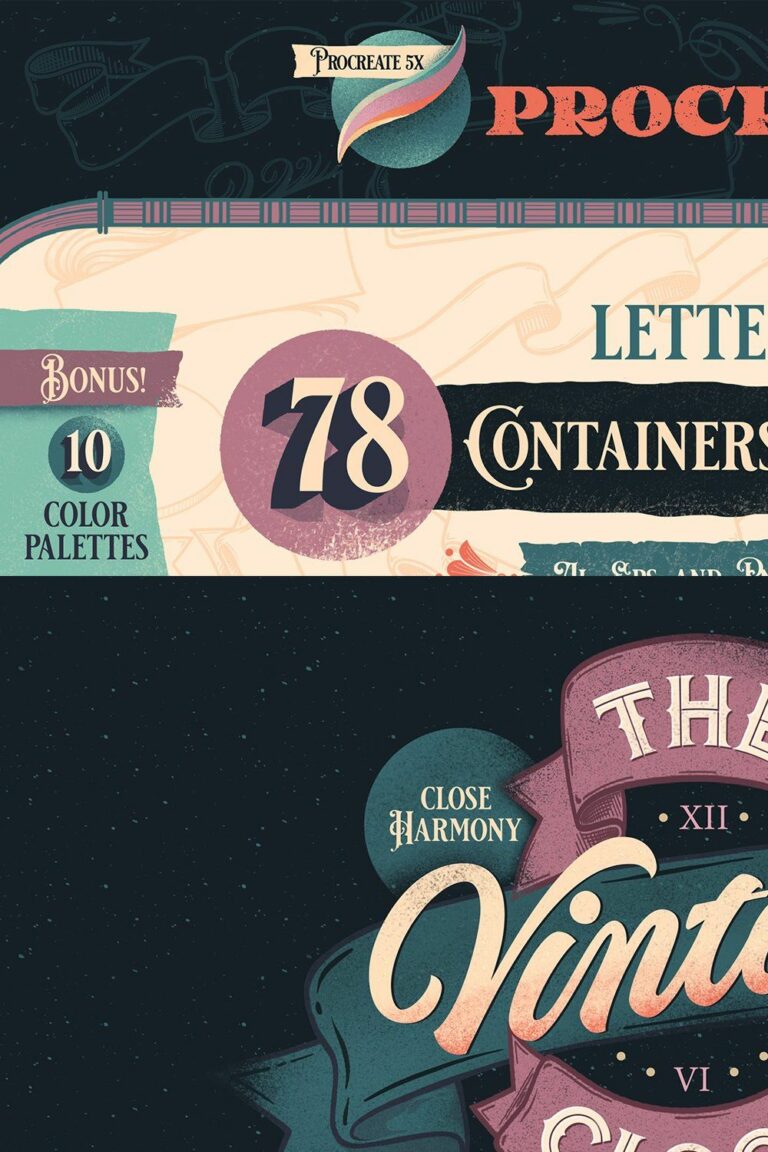 Procreate Banners & Containers – MasterBundles