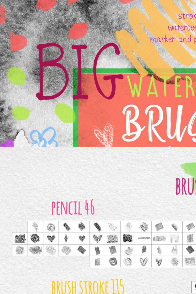PS Watercolor Texture Brushes – MasterBundles