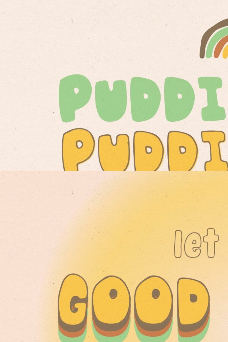 Pudding Pie Retro Font – MasterBundles
