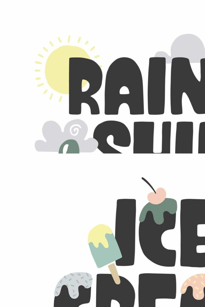 Rain or Shine Font + Doodles! – MasterBundles