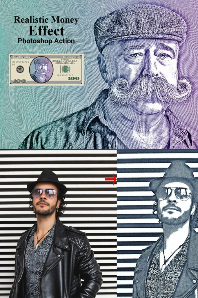 Realistic Money Effect Photoshop Act – MasterBundles