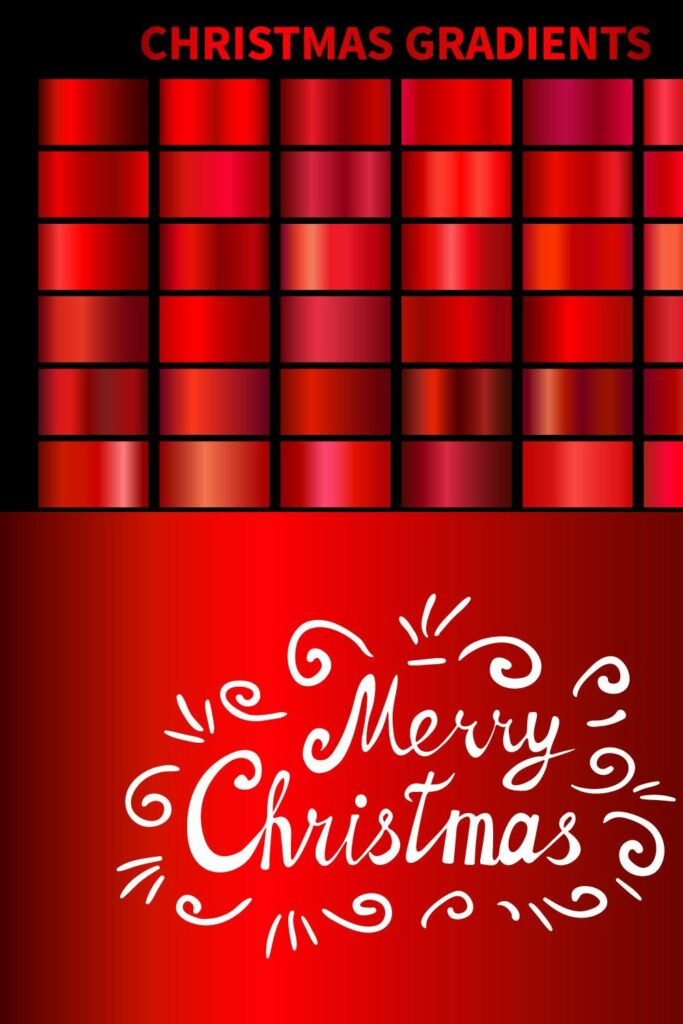 Red Christmas Gradients AI, GRD – MasterBundles