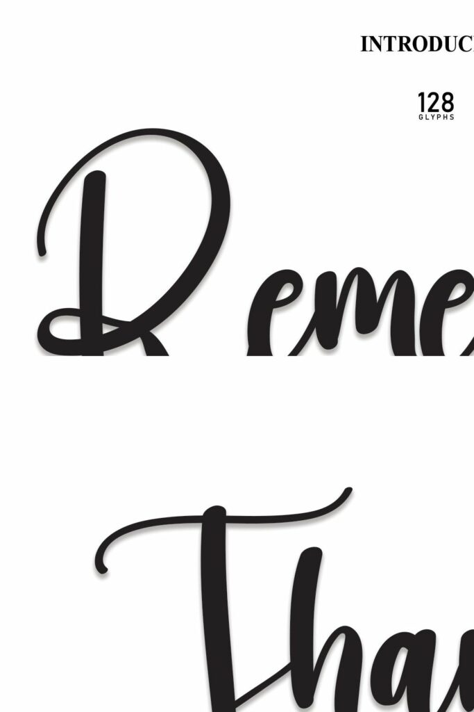 Remember | Script Font – MasterBundles