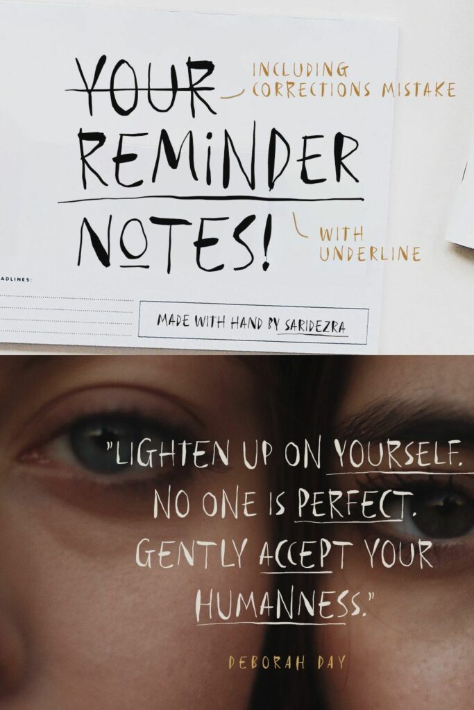 Reminder Notes - Handwritten Font – MasterBundles