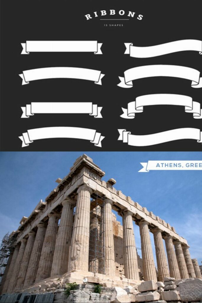 Ribbon Shape Overlays – MasterBundles