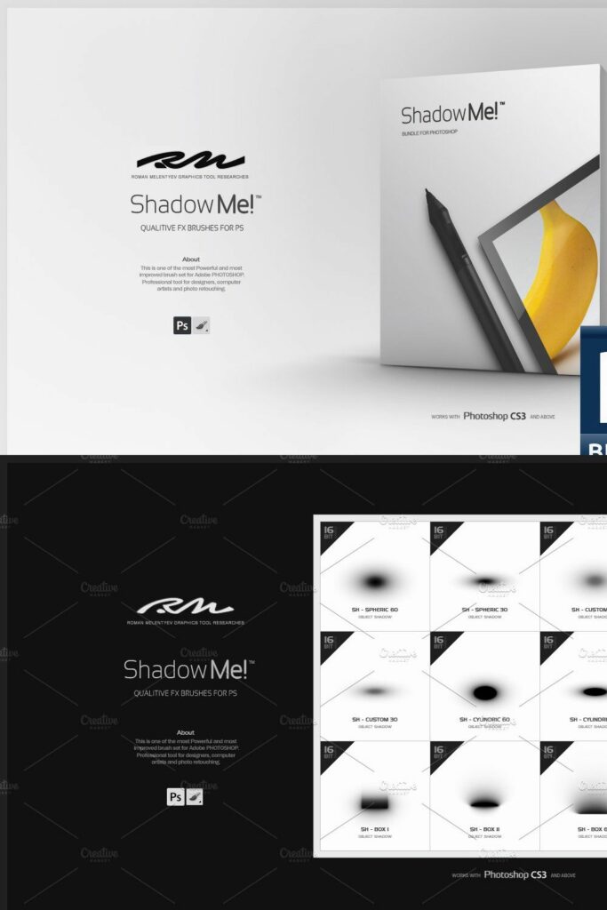 RM Shadow Me! (PS brushes) – MasterBundles