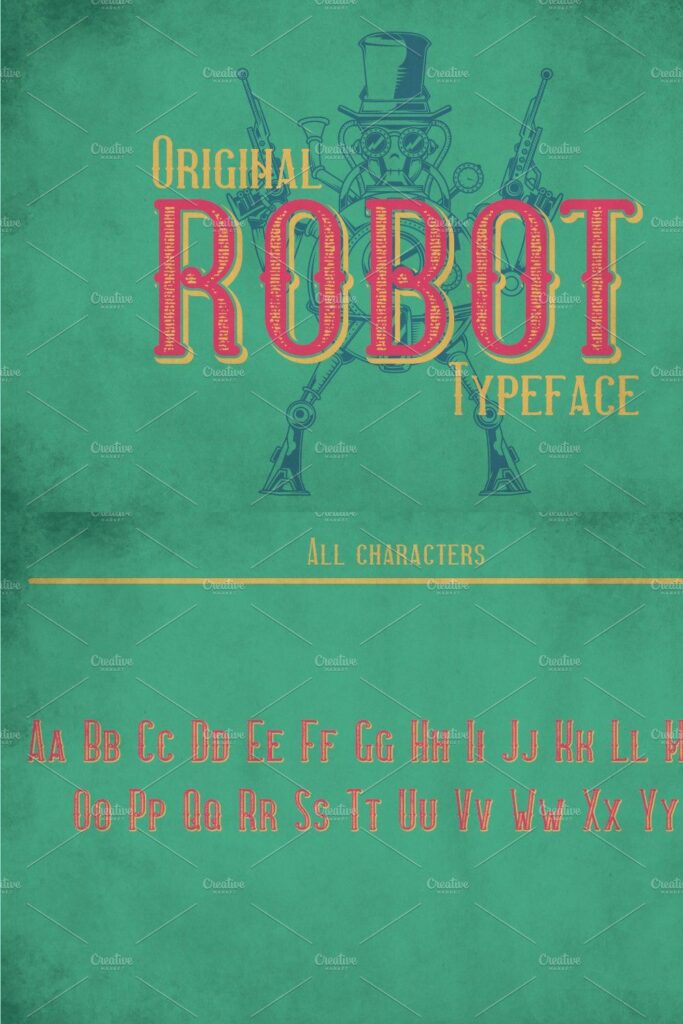 Robot Modern Label Typeface – MasterBundles