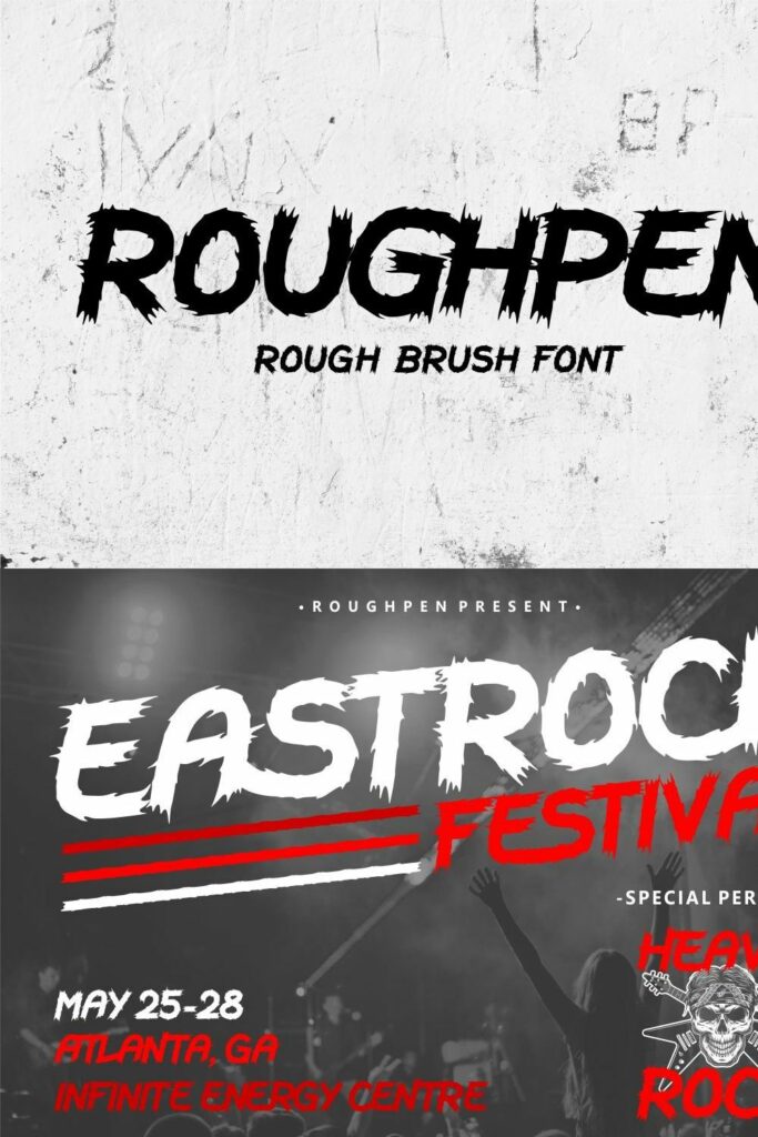 Roughpen - Rough Brush Font – MasterBundles
